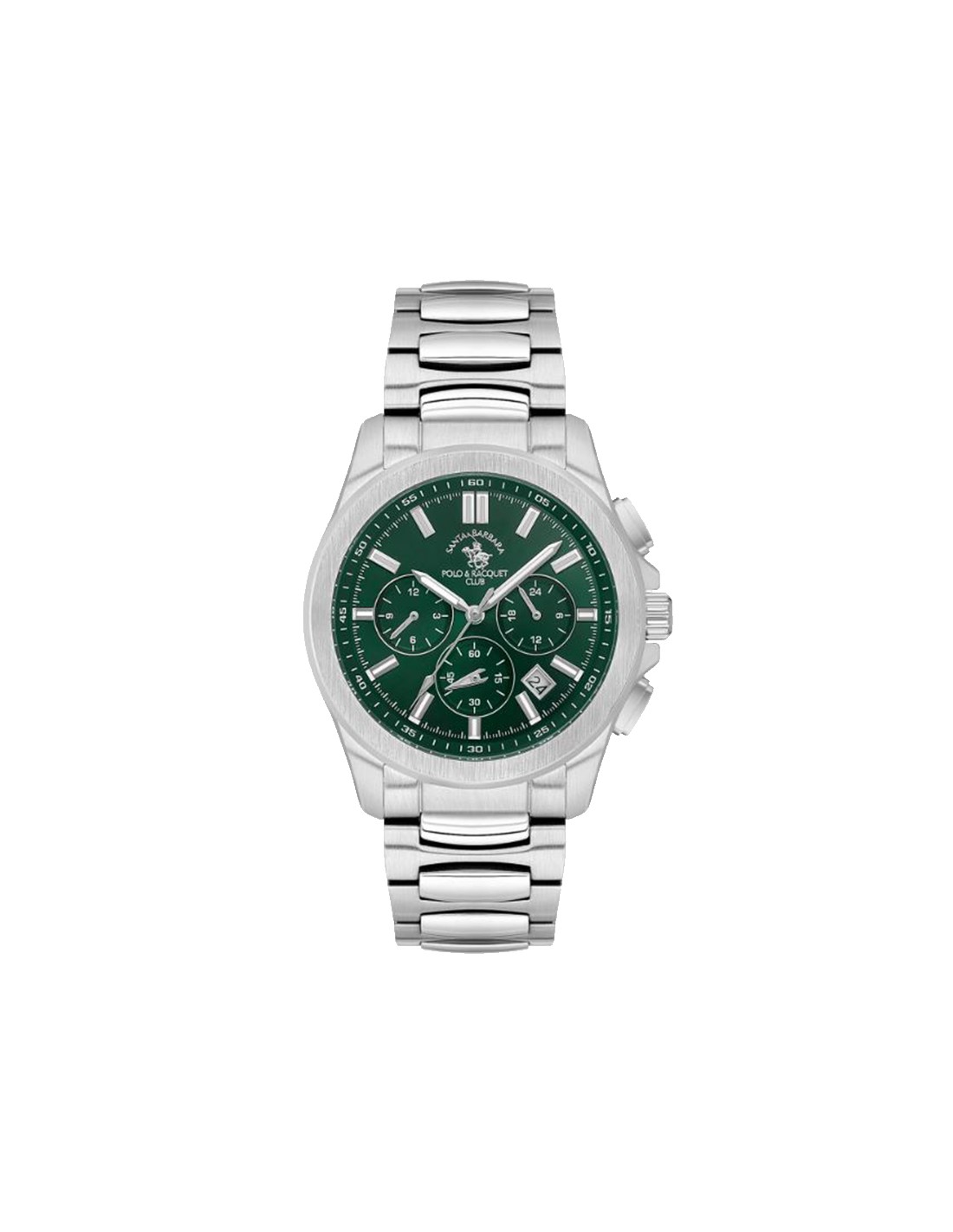 Santa Barbara Polo Wristwatch Men's Sport Chronograph Green Dial